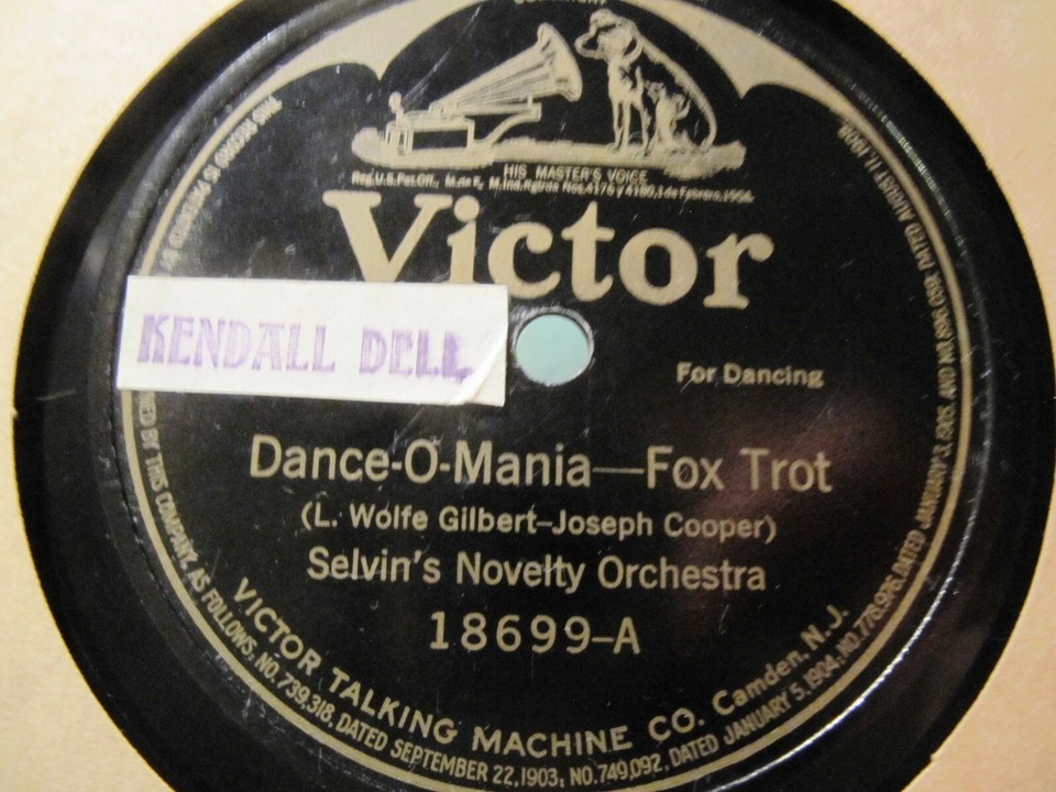 1920 HALLOWEEN Old Man Jazz DANCE-O-MANIA All Star Trio Ben Selvin ...