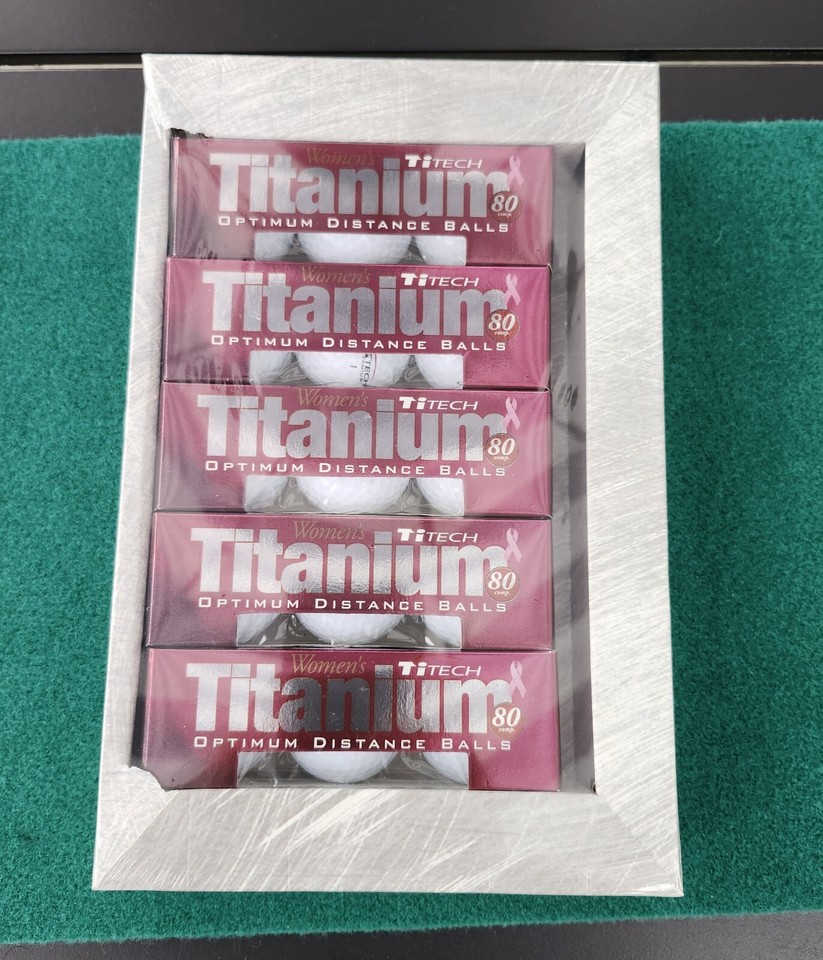 Women's Titech Titanium Golf Balls, Breast Cancer Sponsored 15pk Ladies ...