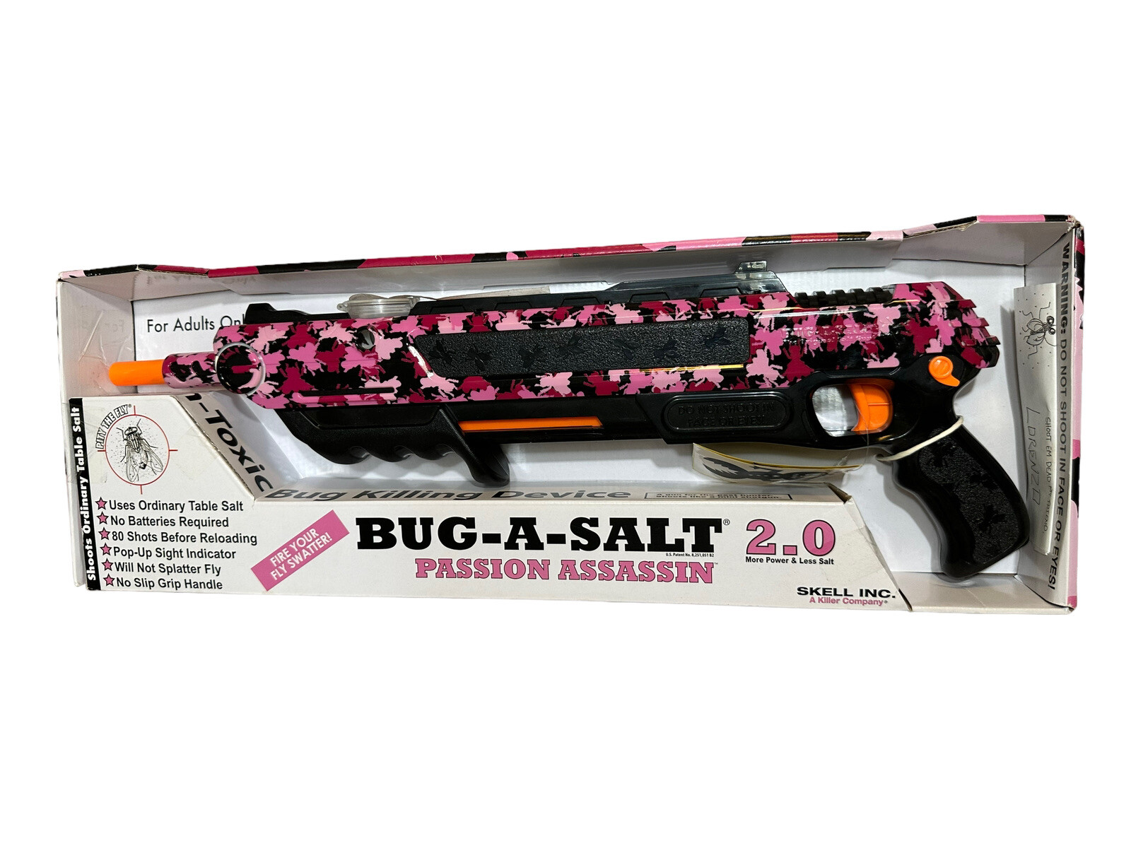 Bug-A-Salt BS62-PC Camofly 2.0 Insect Eradication Gun - Pink for sale ...