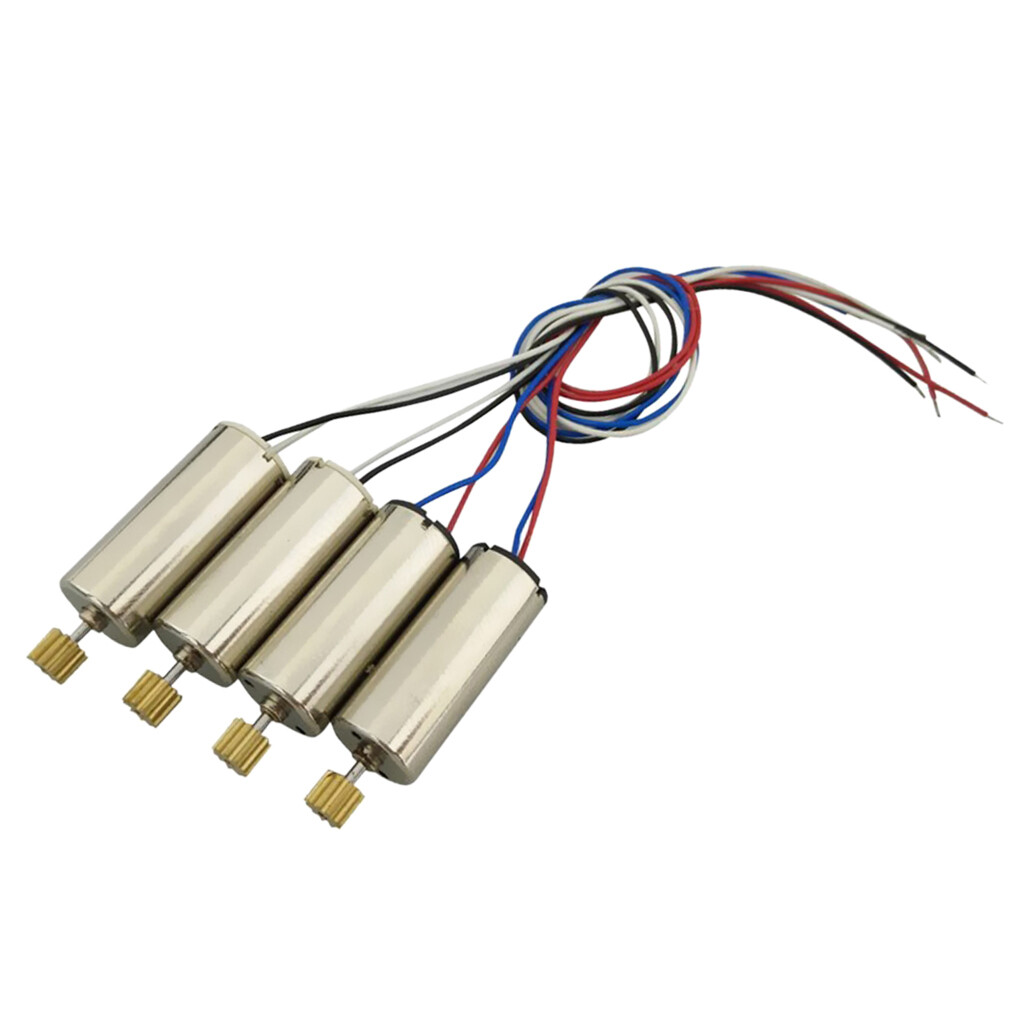 4 Pieces 7.4V Metal Coreless Motor for DFD F183 JJRC H8C RC Drone ...