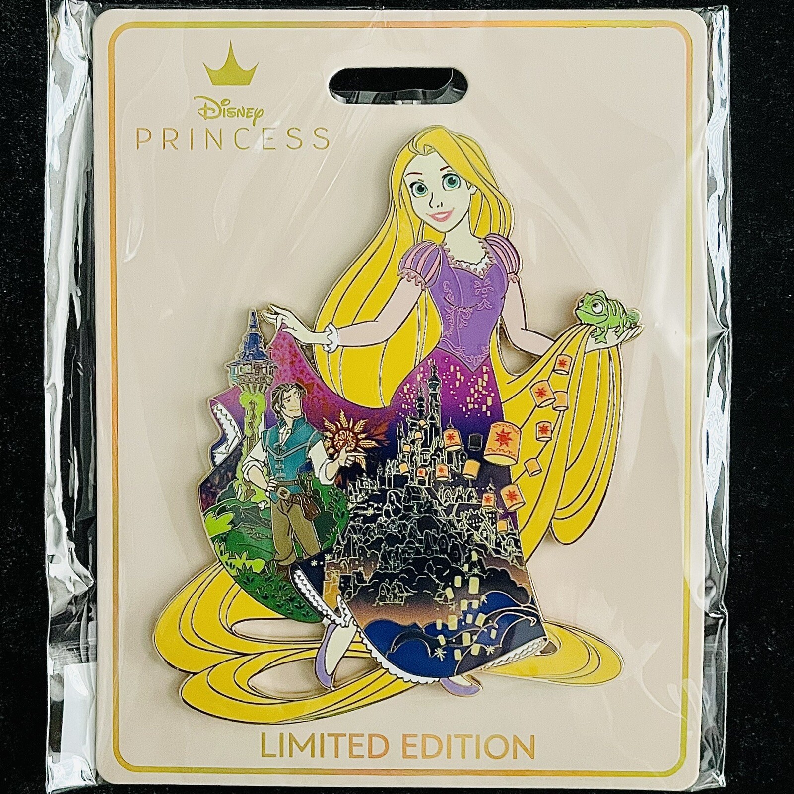 LE 400 WDI Princess Rapunzel Dress Collage Tangled MOG D23 Expo Disney ...