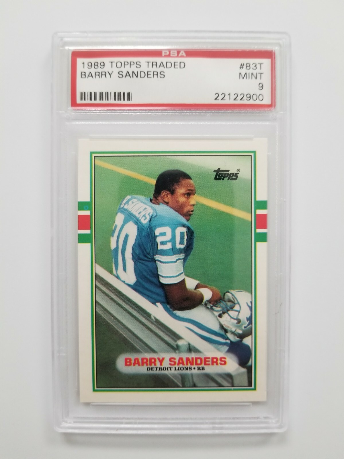 HOF Barry Sanders PSA 9 Rookie Card & Original Sept '97 "Barry Rookie ...