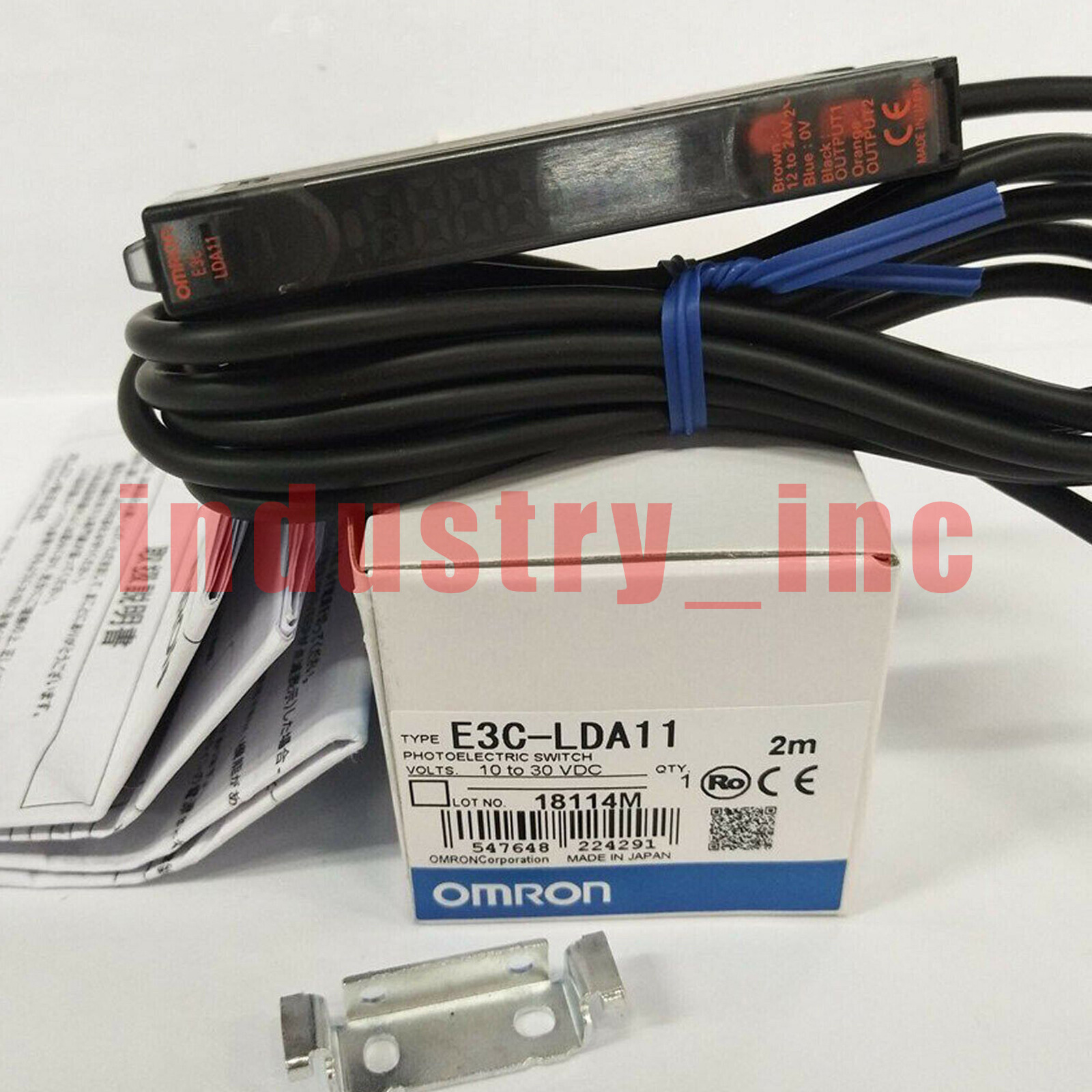 New in box Omron E3C-LDA11 laser sensor amplifier one year warranty #II ...