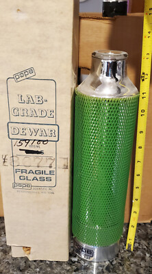 NOS Pope Glass liquid nitrogen dewar 11"x2.5" | eBay