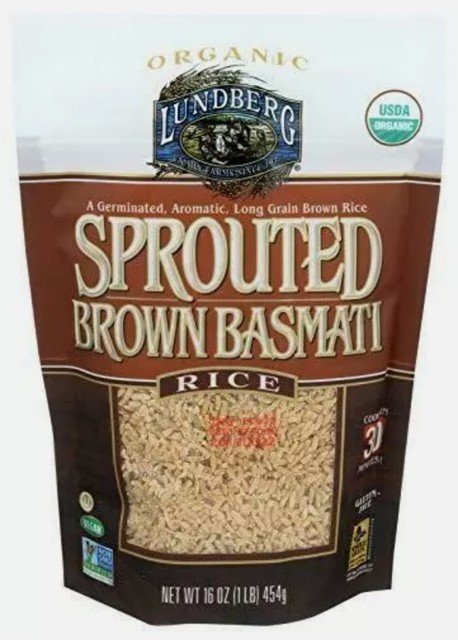 Lundberg Family Farms OG BRN Sprouted Basmati Organic Brown Rice 16 Oz ...