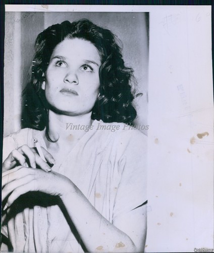 1958 Photo Barbara Burns Booked In Hollywood As Suspected Heroin User ...