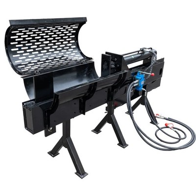Skid Steer Automatic Log Wood Splitter Hydraulic Attachment Bobcat CASE ...