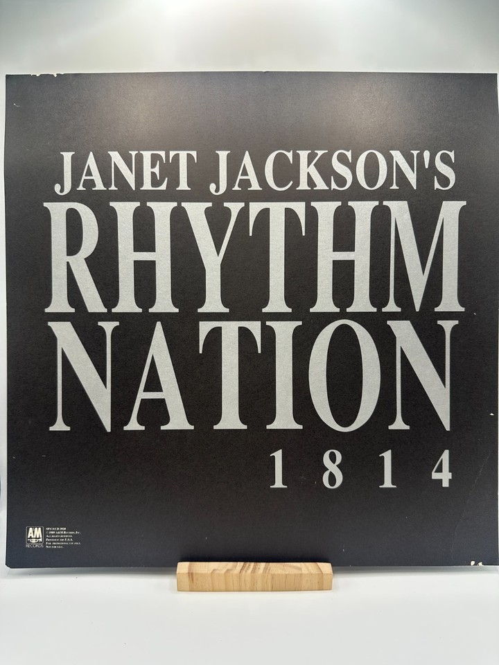 JANET JACKSON - RHYTHM NATION 1814 - 12x12 ALBUM DOUBLE SIDED FLAT ...