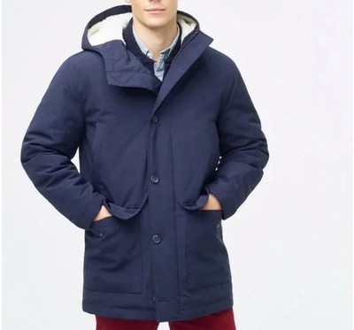 J Crew Men's winter parka jacket medium | eBay