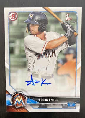 2018 Bowman Aaron Knapp Auto #PA-AK | eBay