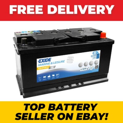 ES900 Exide G80 Marine and Multifit Gel Leisure Battery 80Ah (replaces ...