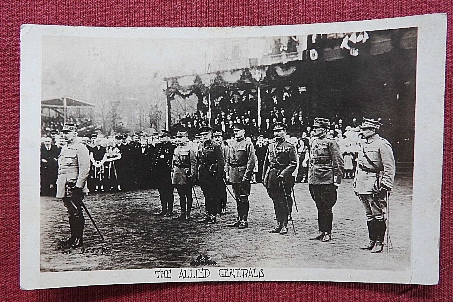 ORIGINAL WW1 "ALLIED GENERALS" DOUGLAS HAIG FERDINAND FOCH JOHN ...