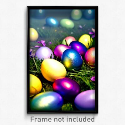 Pixel Art Poster - Calm Easter Eggs (8 Bit Psychedelic Trippy Video ...