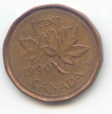 Canada 1990 Penny Canadian 1 Cent 1c Queen Elizabeth II EXACT COIN ~ | eBay