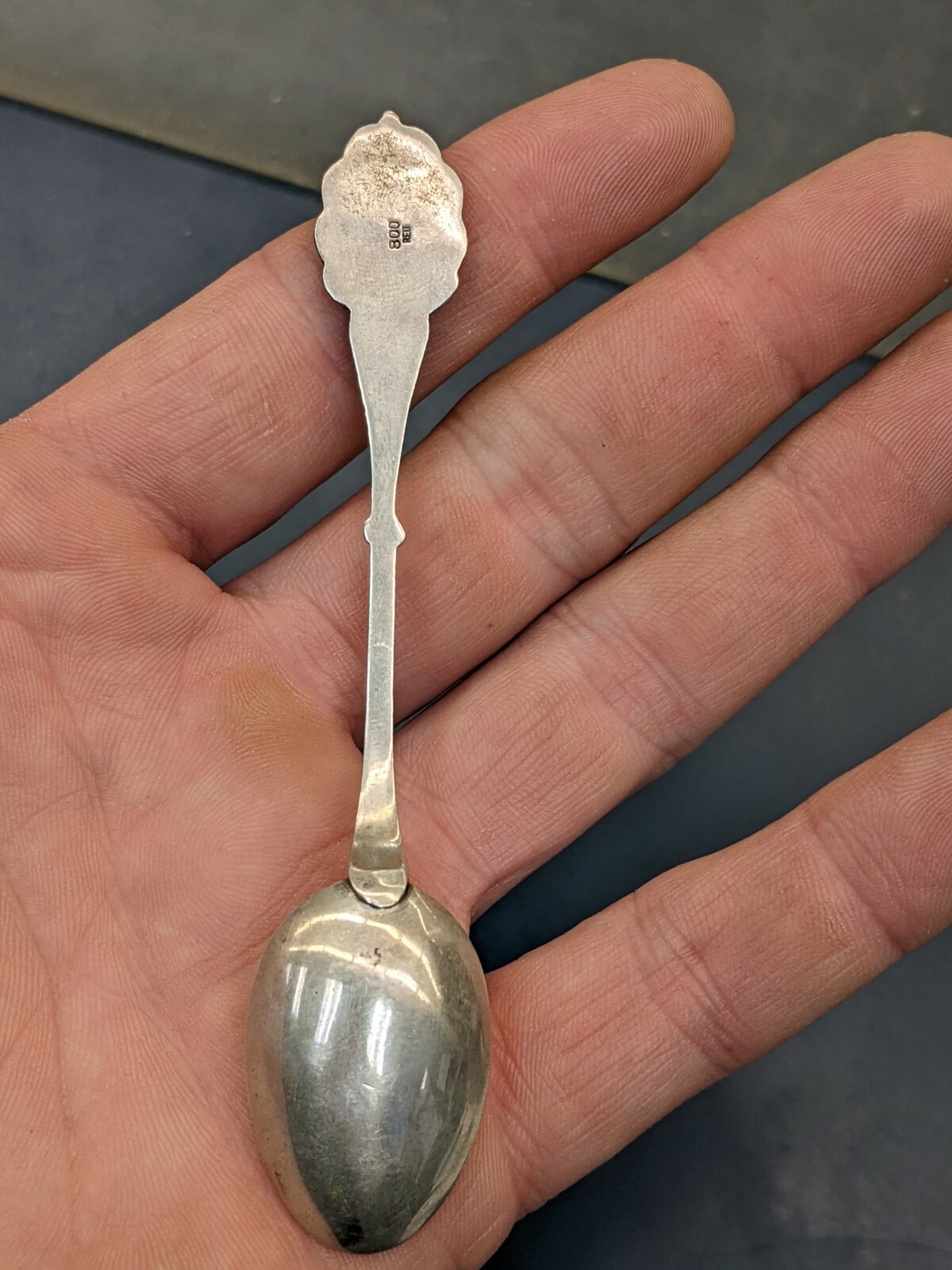 Berchtesgaden Germany Souvenir Spoon 800 pure Silver Enamel Collectors ...