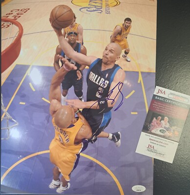 Jason Kidd Dallas Mavericks Signed 11x14 Pic JSA Autograph Photo Lakers ...