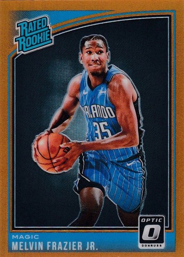 2018-19 OPTIC PRIZMS ORANGE /199 RC MELVIN FRAZIER JR. ORLANDO MAGIC ...