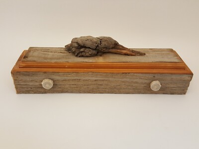 Rustic cowboy artisan cribbage board with chest unique box vintage | eBay