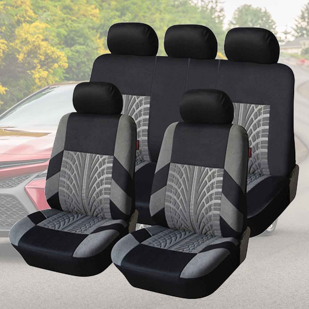 For 5-Seat Ford Escape Seat Covers Full Set Cloth Front Rear Protector ...