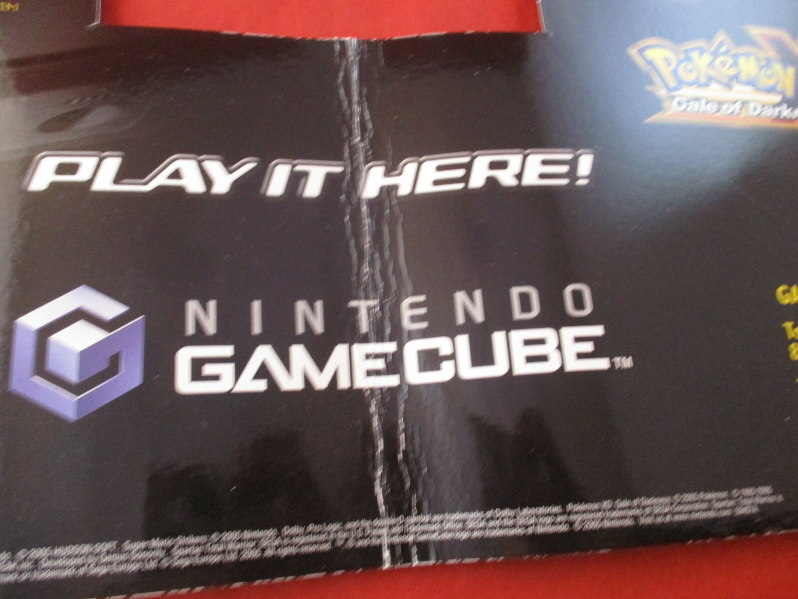 Nintendo Gamecube Promo Kiosk Display Magnet Sign Mario Party 7 Pokemon ...