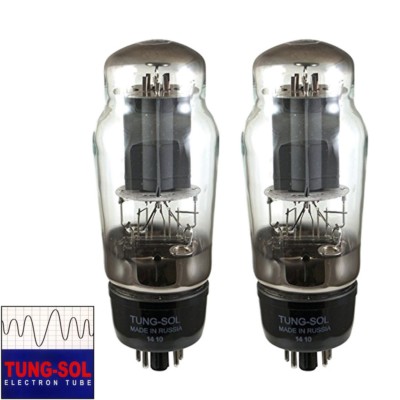 New Plate Current Matched Pair 2x Tung-Sol Reissue 6L6G Fat Bottle ...