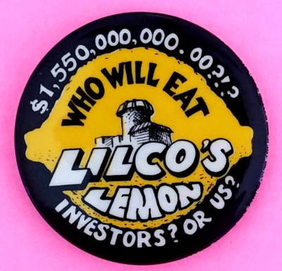 WHO WILL EAT LILCO's LEMON? 1980 Long Island, NY Anti Shoreham Nuke ...