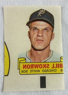 MLB 1966 Topps Baseball Rub-Offs Insert-Bill "Moose" Skowron, White Sox ...
