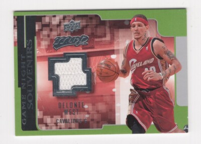 2008-09 UPPER DECK NBA MVP GAME NIGHT SOUVENIRS DELONTE WEST CAVALIERS ...