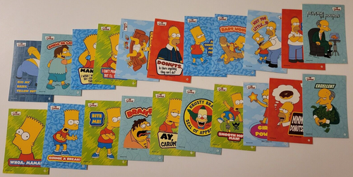 2002 SIMPSONS Bubble Gum & Stickers STICKER CARD SET 21/50 NMMT Topps ...