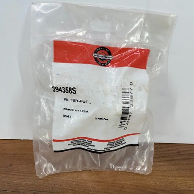 Briggs & Stratton OEM 394358S Fuel Filter 1pc New in Package Made in ...