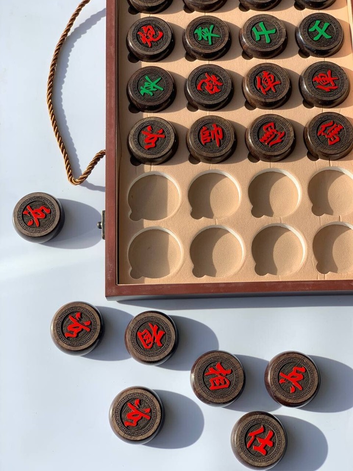 Large Chinese Chess Board Xiangqi Set, Game Board, Asian Chinese Chess ...