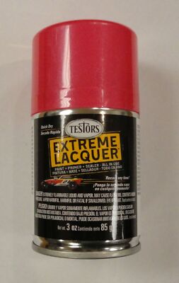 Testors Electric Pink Laquer Model Spray (Aerosol) Primer/Paint/Sealer ...