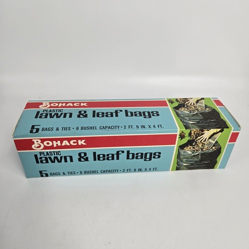 Bohack Plastic Lawn And Leaf Bags NOS Vintage 5 Bags - Movie TV Props ...