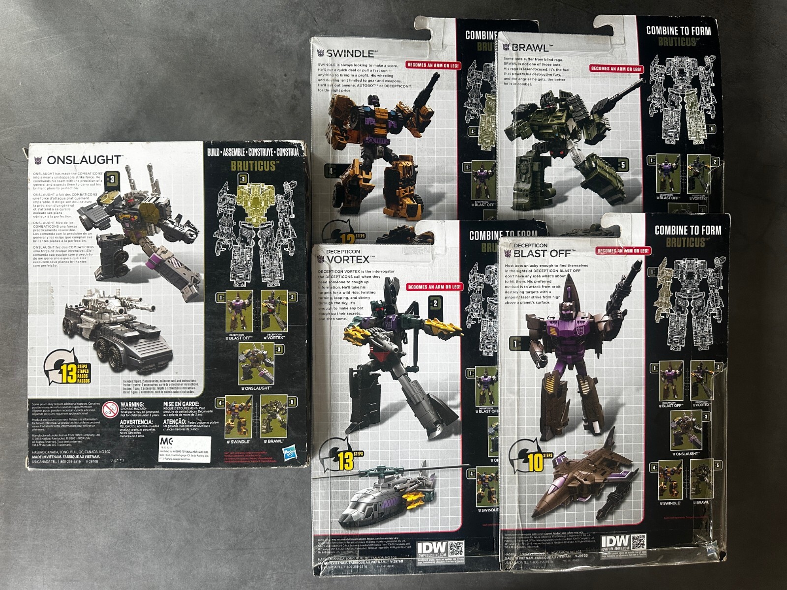 TRANSFORMERS Combiner Wars Bruticus Set of 5 HASBRO NEW (see ...