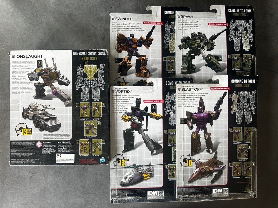 TRANSFORMERS Combiner Wars Bruticus Set of 5 HASBRO NEW (see ...