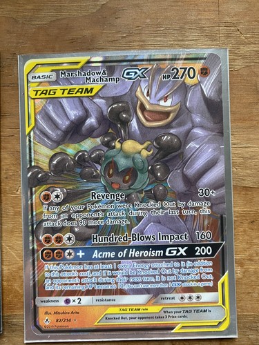 Machamp And Marshadow Tag Team Pokemon Trading Card Game | eBay