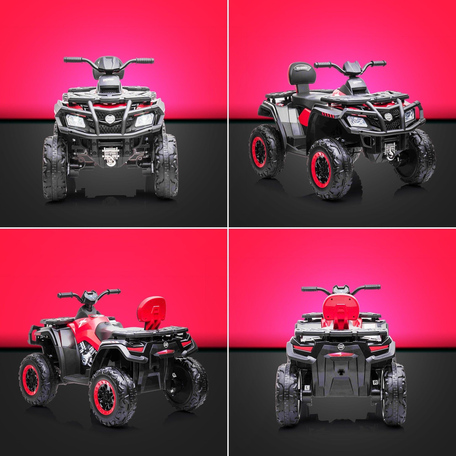 RiiRoo Kids Ride On ATV Quad Bike Electric Childrens 24V Battery Toy ...