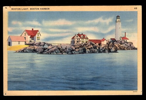 Boston Light, Boston Harbor Post Card | eBay