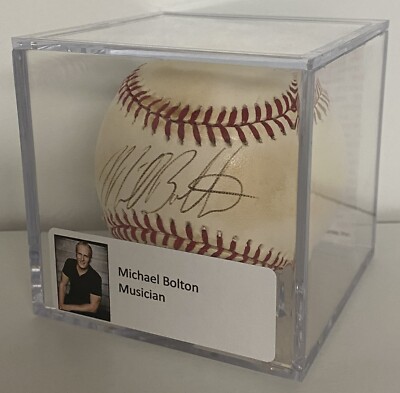 Michael Bolton Signed MLB AL Baseball Auto Musician Music Singer Artist ...
