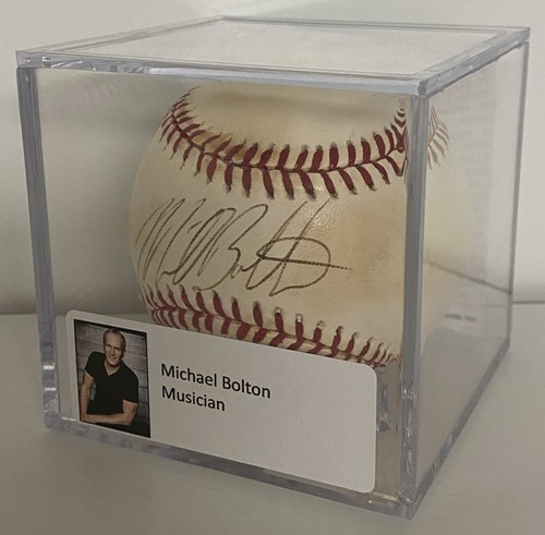 Michael Bolton Signed MLB AL Baseball Auto Musician Music Singer Artist ...