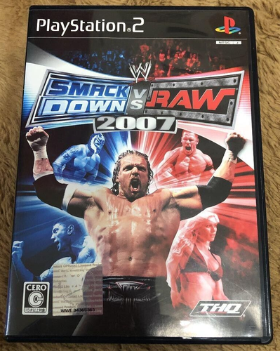 PS2 PlayStation 2 WWE 2007 SmackDown! VS RAW Japanese Tested Genuine | eBay