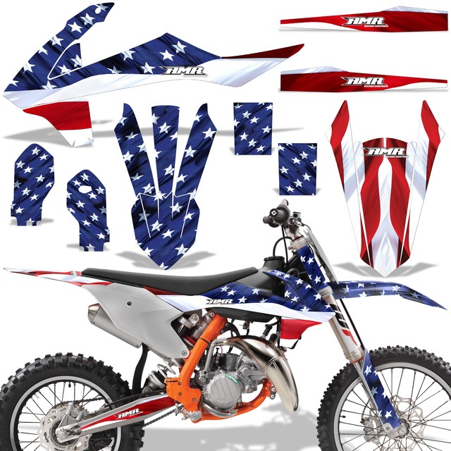 MX Graphics kit Decal for KTM 85 SX 2018-2020 Stars Stripes | eBay