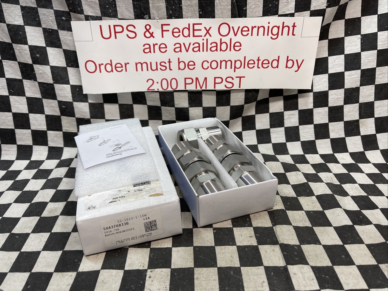 SWAGELOK SS-1610-1-16W, SS1610116W, Male Connector 1", LOT OF 5 ...