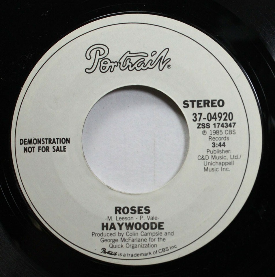 Soul Promo 45 Haywoode - Roses / Roses On Cbs Records | eBay