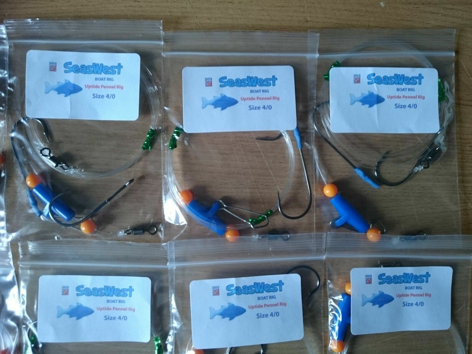 10 x Quality Uptide Pennel Rigs Cod Conger Bass Rays **MADE in UK ...