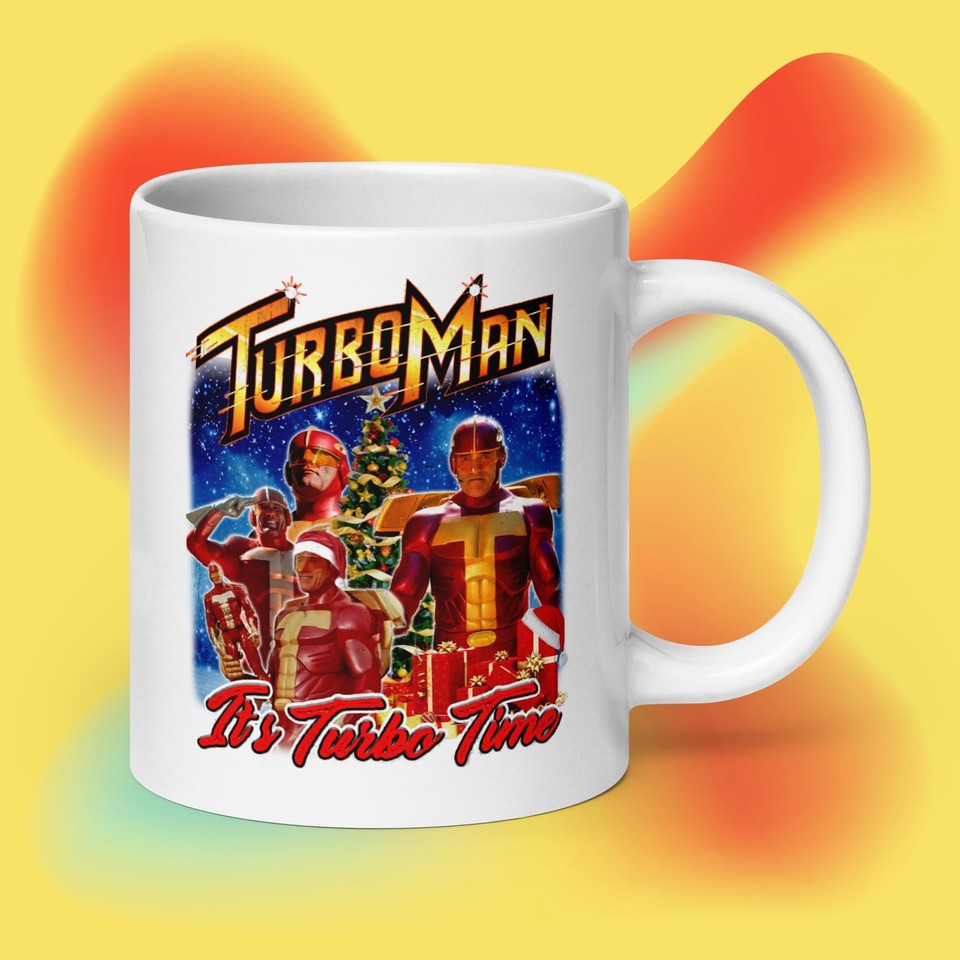 Turbo Man It's Turbo Time Jingle All the Way Mug Christmas | eBay