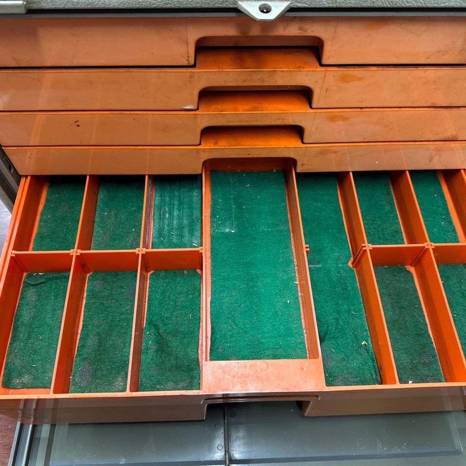 Vintage FLAMBEAU 2206 6-Drawer TOOL Tackle Utility Box- Heavy Duty ...