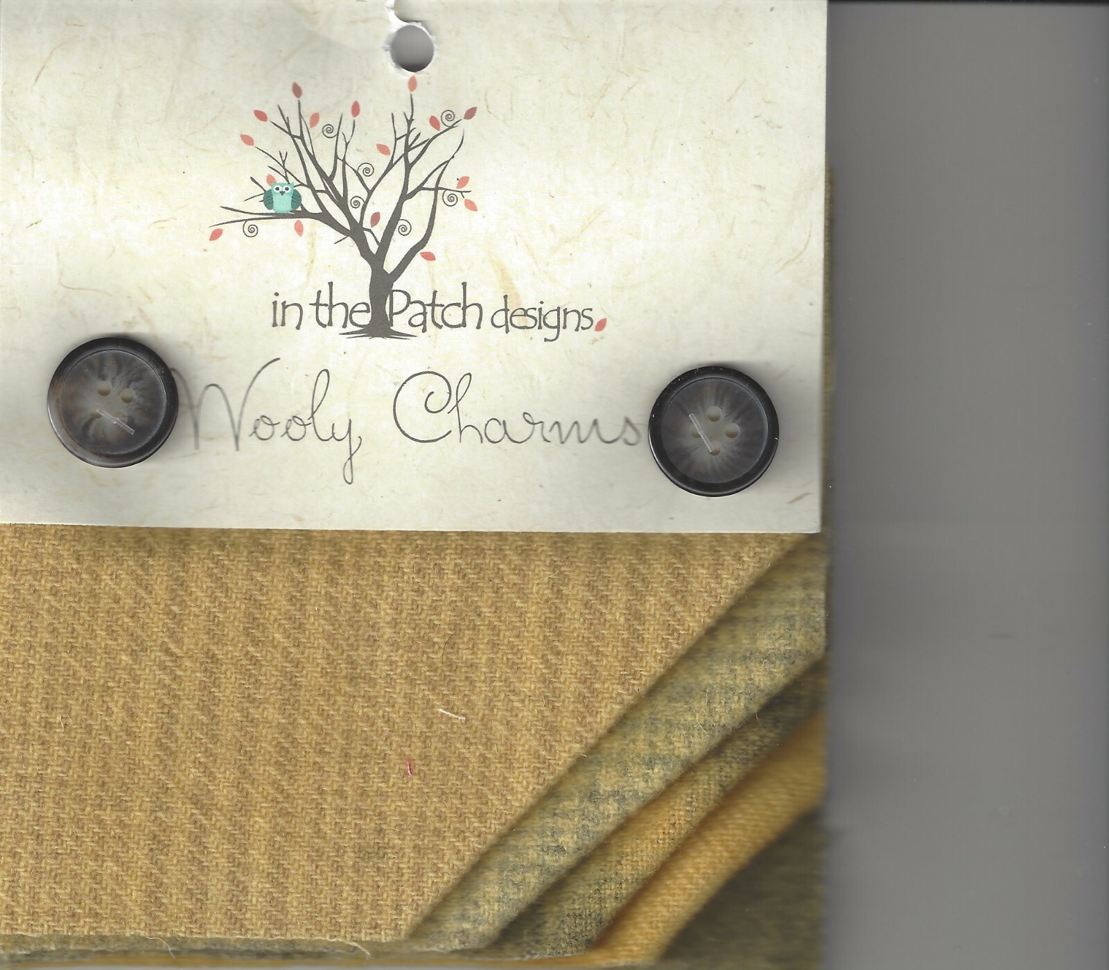 Honey Wooly Charms from In the Patch Designs Over Dyed 5" Wool Squares ...