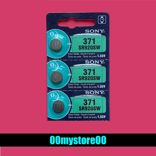 [Exp 10/2030] 3pc SONY 371 370 SR920W SR920SW New Watch Battery Ships ...