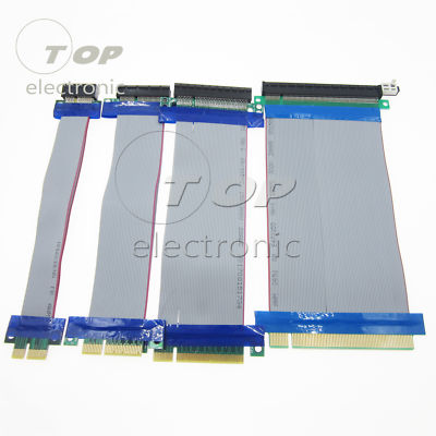 PCI-E 1X/4X/8X/16X PCI Professional Riser Card Ribbon Extender Flexible ...